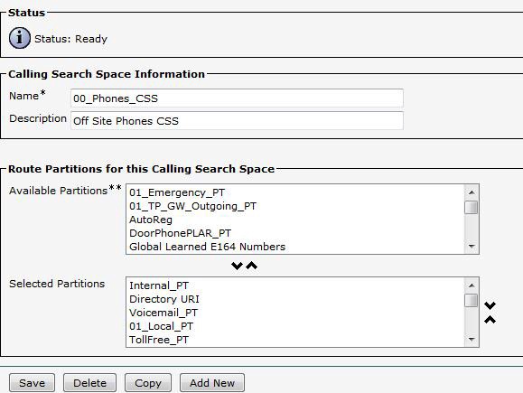 Dial Plan Diagnostics - Calling Search Space and Partitions - ZIRO